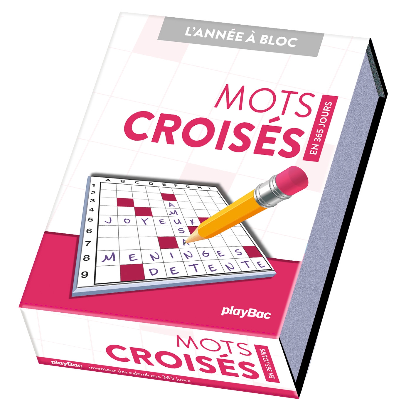 Calendrier Mots croisés en 365 jours - L'Année à Bloc - Playbac