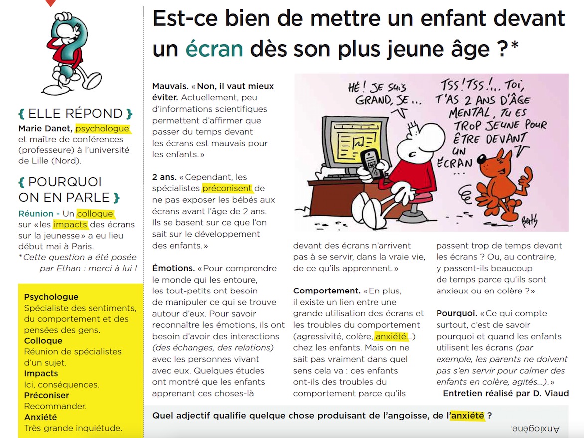 Mon Quotidien - Les écrans et leurs dangers expliqués aux enfants - Playbac